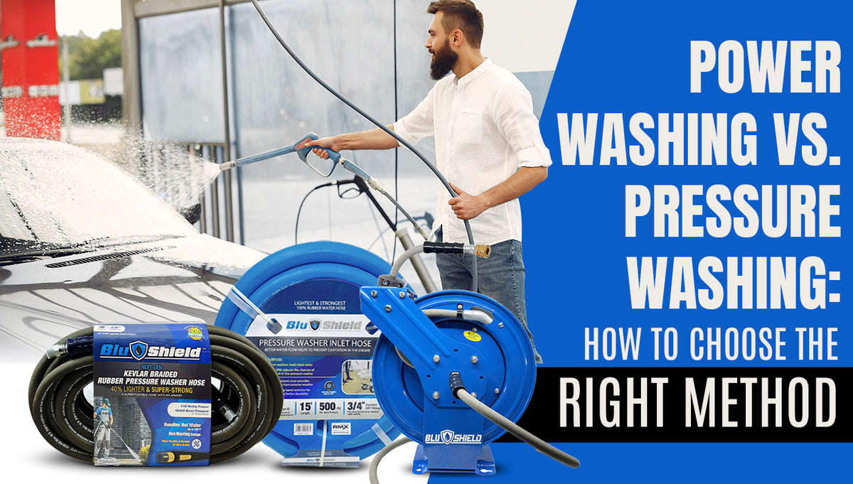 Power Washing vs Pressure Washing: Choose the Right Method – TheBlueHose