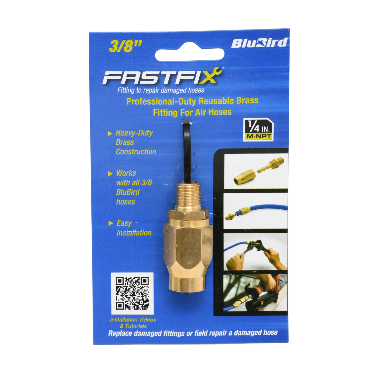 Fast Fix 3/8" Air Hose Assembly Repair Kit – Quick Fix for Air Tools ...