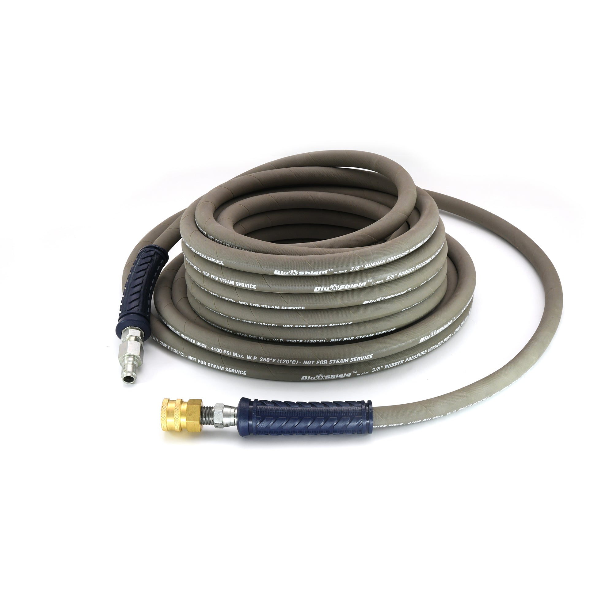 BluShield Aramid Braided 3/8" Pressure Washer Hose, 4100PSI , Size - 1 ...